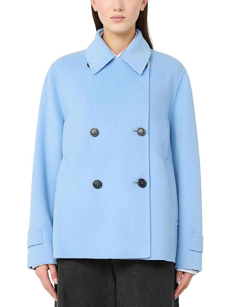 MAX MARA Weekend Max Mara Double Breasted Wool Blend Coat